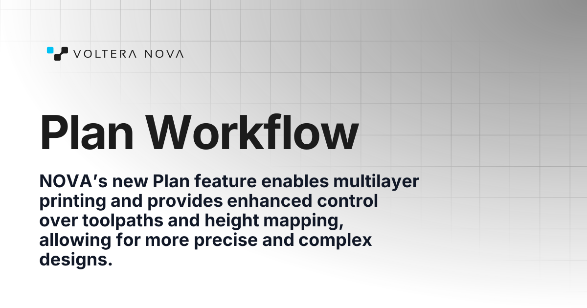 Plan Workflow | NOVA | Voltera Docs