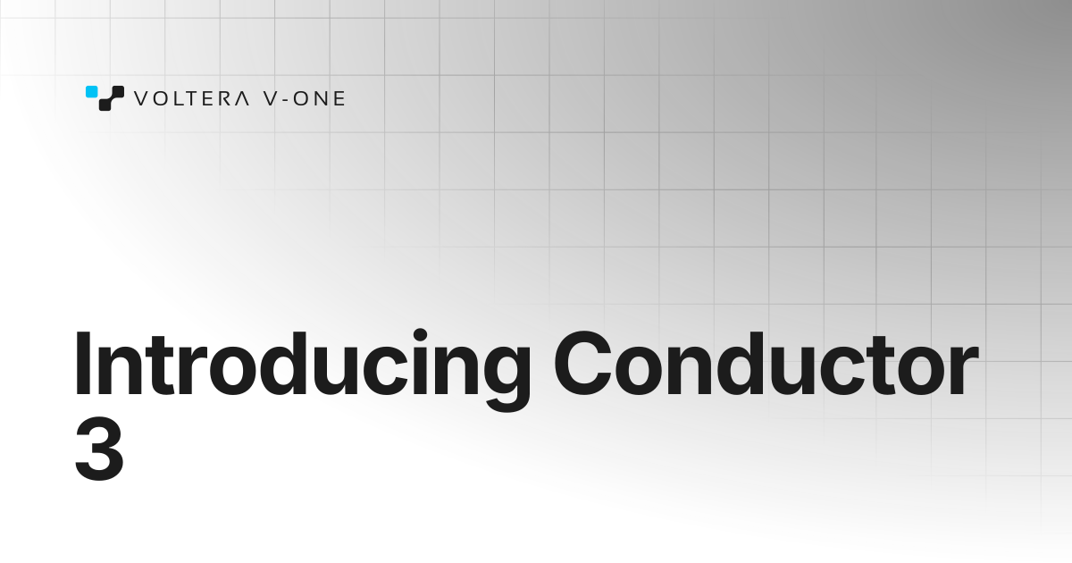 Introducing Conductor 3 | V-One | Voltera Docs